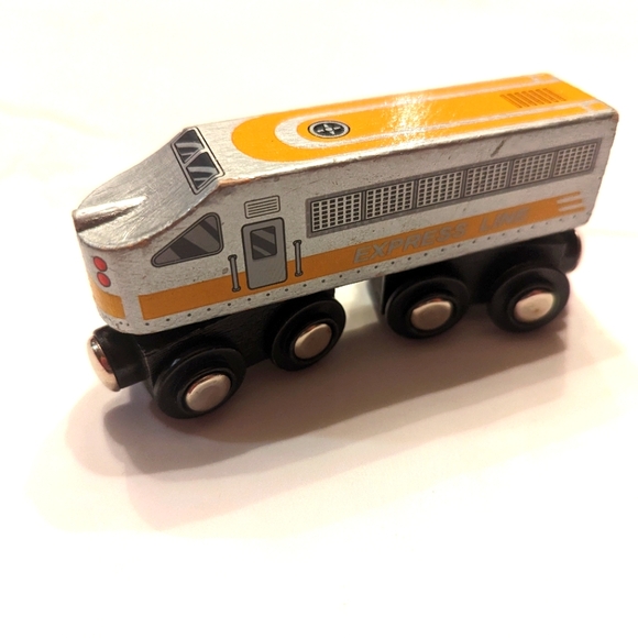 Fisher-Price | Toys | Wood Magnetic Train Magnet Yellow Toy Train ...